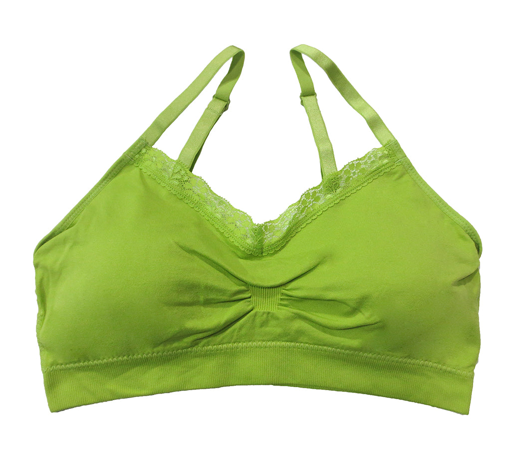 Coobie Bra V neck Lace Trim ALL SIZES 9042 Bra tastic Tuesday Comfort Bra